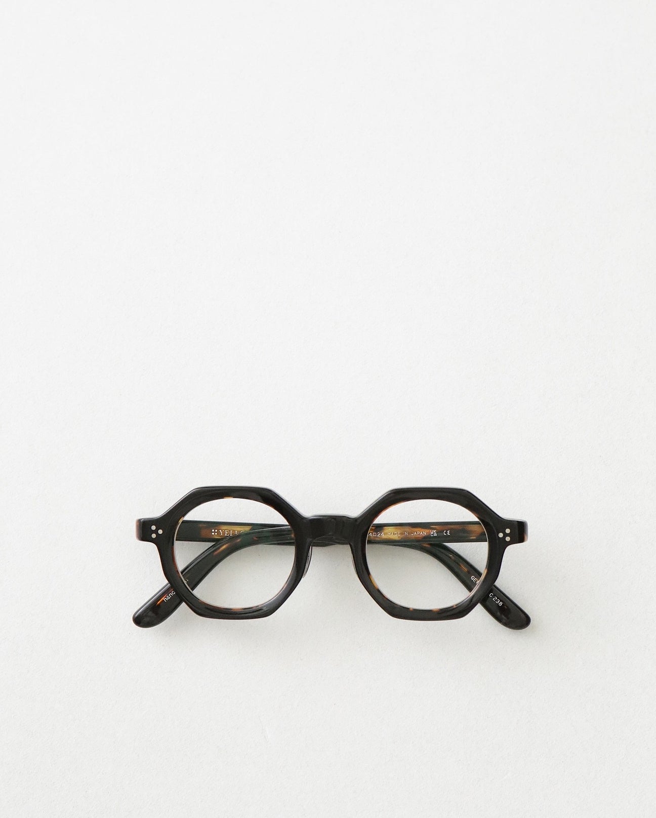 YELLOWS PLUS EYEGLASS FRAME GERALD Black Havana – unexpected store