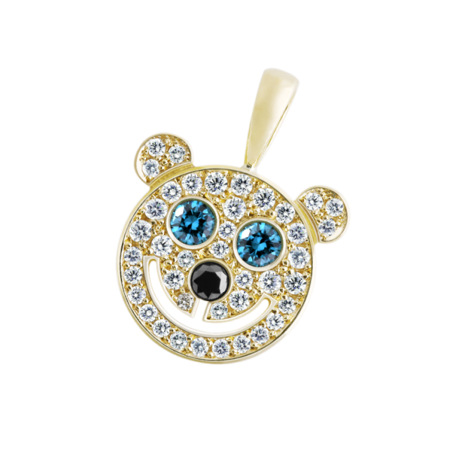 EYEFUNNY Smile Bear S Blue-diamond eyes – unexpected store